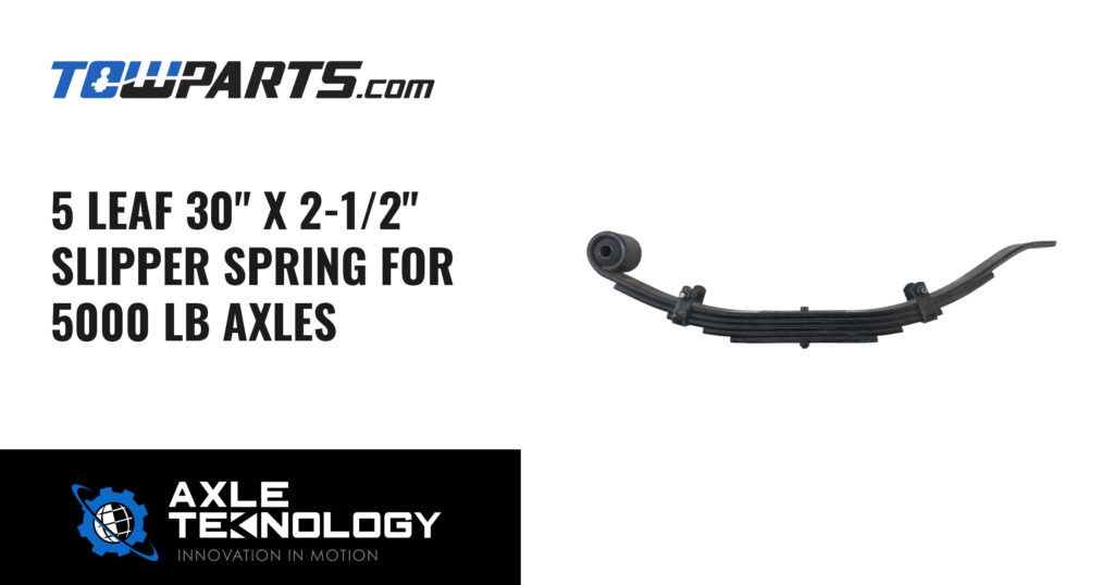 5 Leaf 30" X 2-1/2" Slipper Spring For 10000 Lb Axles